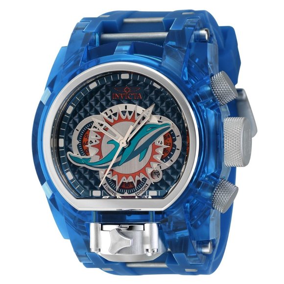 Invicta | Accessories | Invicta Nfl Miami Dolphins Mens Watch 52mm ...